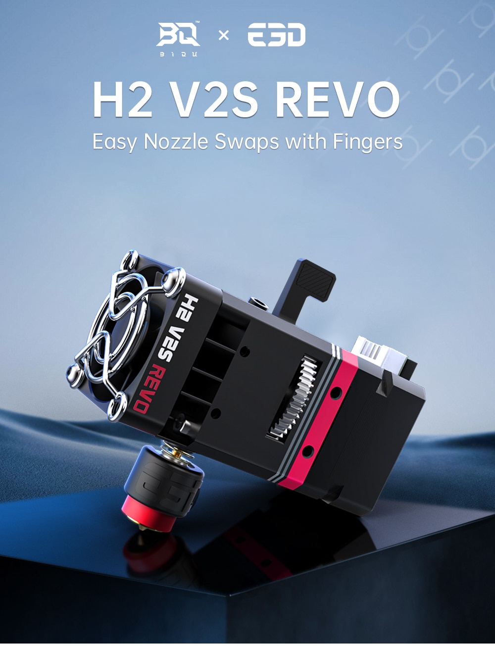BIQU H2 V2S Revo Extruder - BIQU X E3D Frustration-Free Extruder for 3D ...