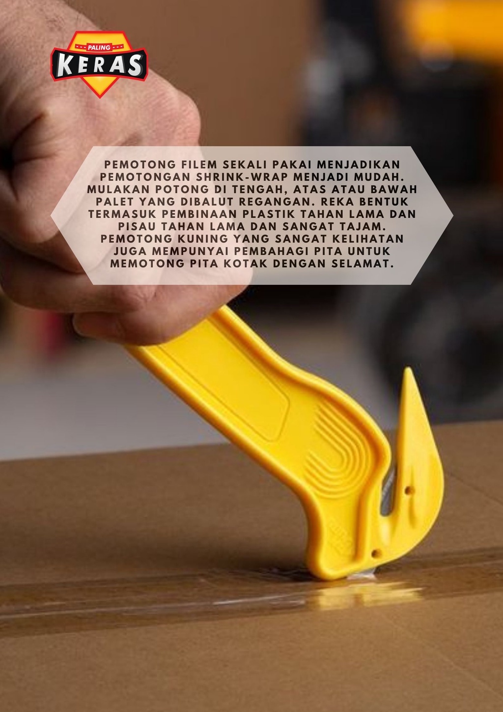 PalingKeras-Safety Cutter Steel Hook Blade Multipurpose Safety Wrap ...