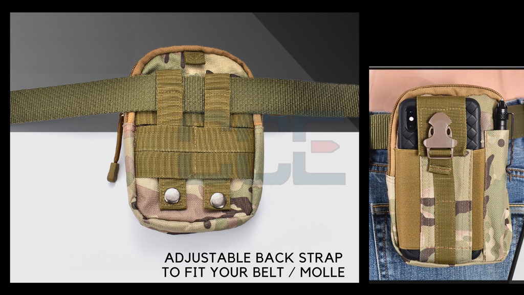 OCP Camo Molle System Waist Bag Tactical EDC Waterproof Pouch Belt Pack ...