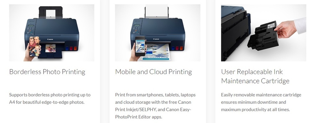 Canon Pixma Inkjet G3060 All In One Wireless A4 Color InkTank Printer ...