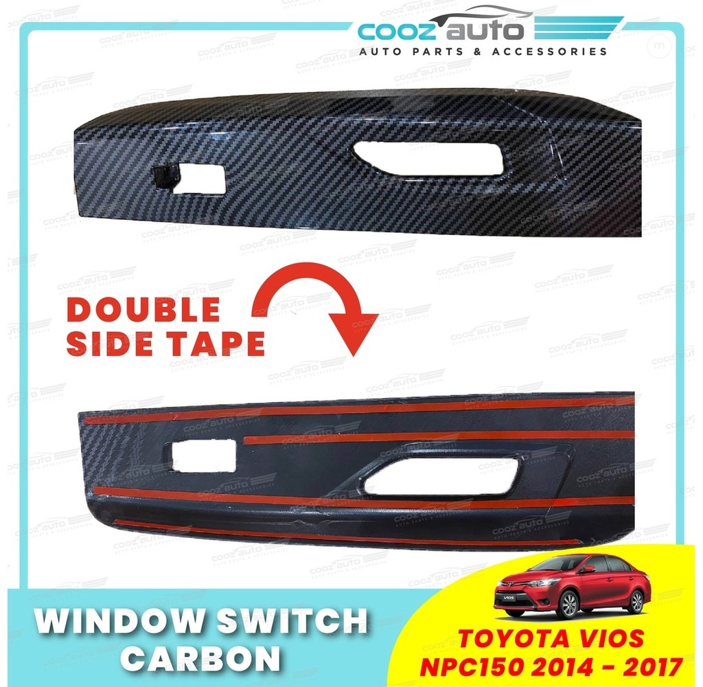 Toyota Vios NPC150 2014 - 2017 Car Window Switch Panel Frame Cover ...