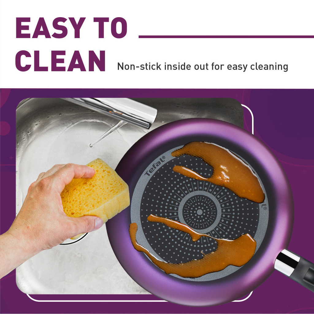 Tefal Cooking Source 3pcs Set (Frypan (24cm) + Saucepan (18cm) + Glass ...