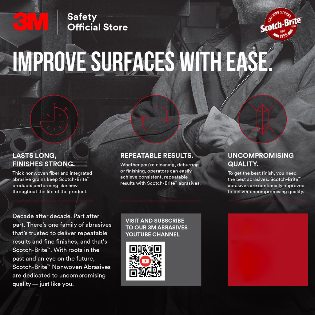 [Sell by Case] 3M™ Scotch Brite Mighty Blue General Purpose Hand Pad ...