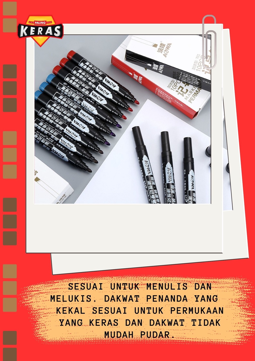 PalingKeras 20Pcs 700 Permenent Marker / Pen Marker Dakwat Kekal / Alat ...