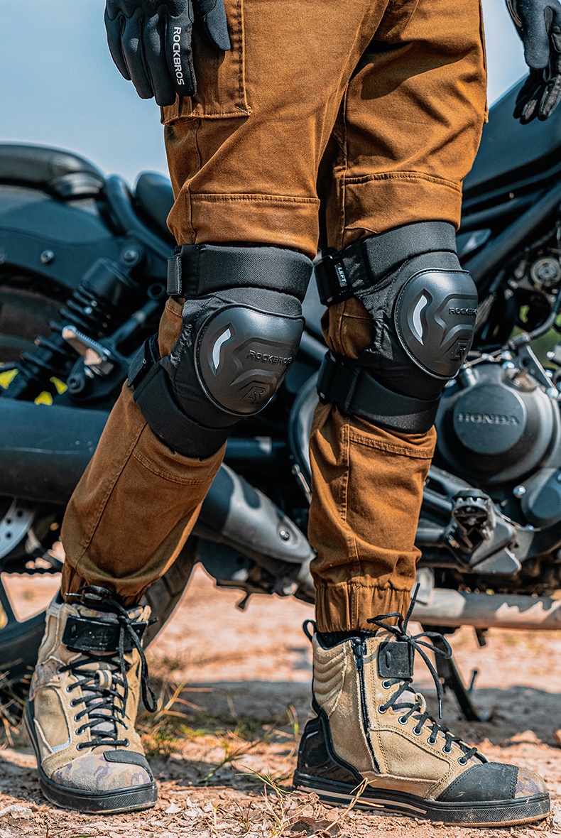 【MY Delivery】ROCKBROS Motorcycle Knee Support Motorbike Knee Pads ...
