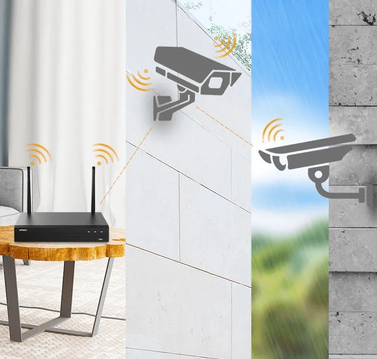 4 Channel Imou Wireless CCTV Set With 4 x 4MP Imou Cruiser SE+ Pan-Tilt ...