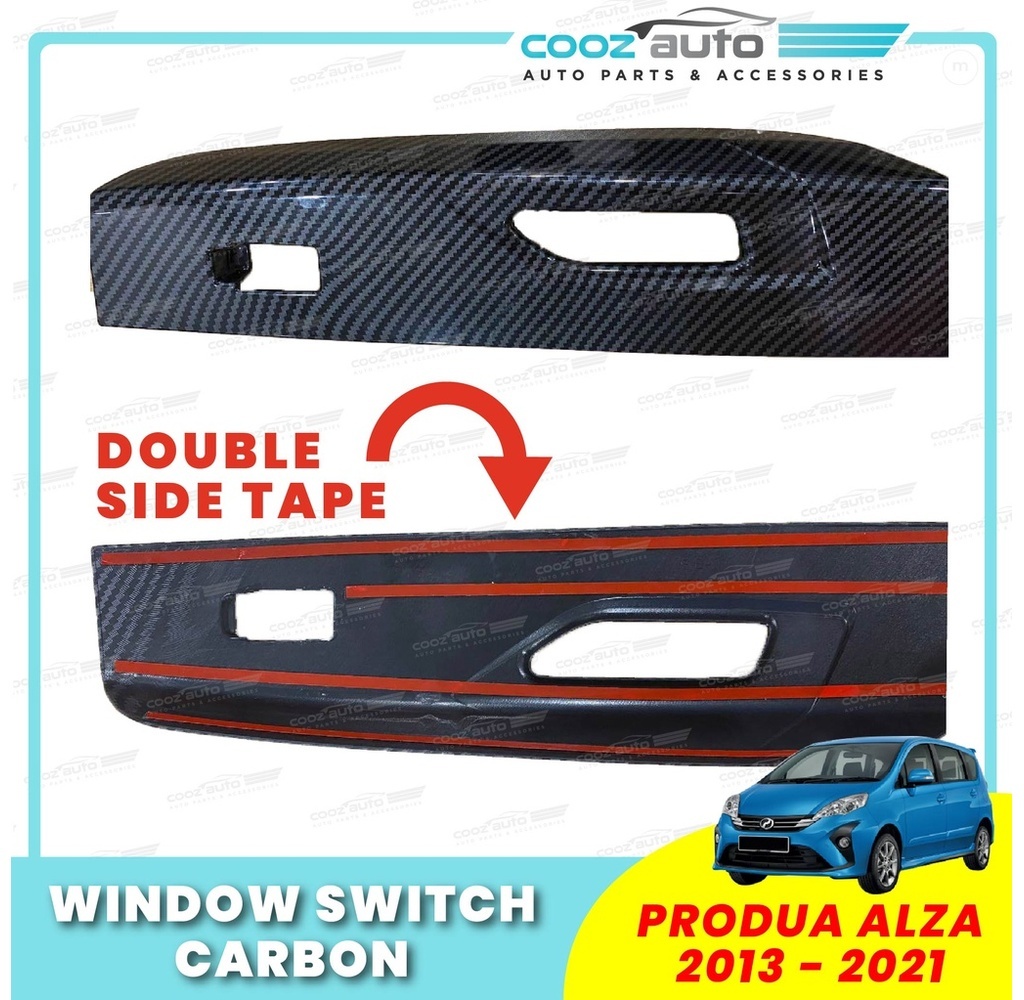 Perodua Alza 2009 - 2021 Car Window Switch Panel Frame Cover Garnish ...