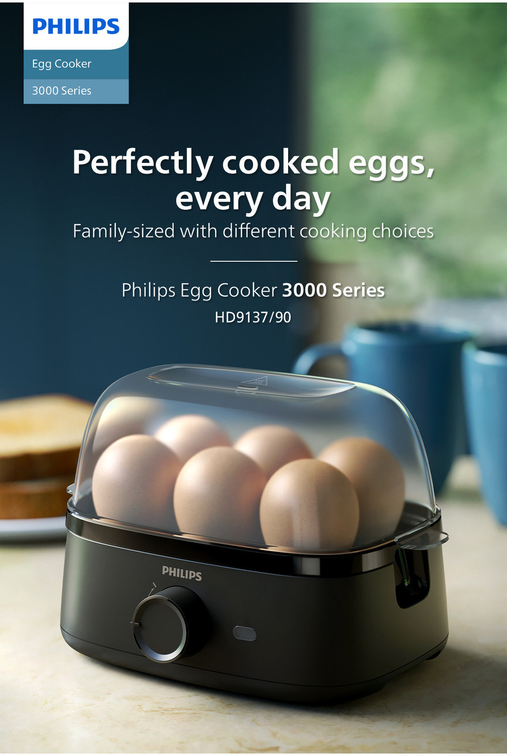 Philips Egg cooker 3000 series HD9137/91 | Shopee Malaysia