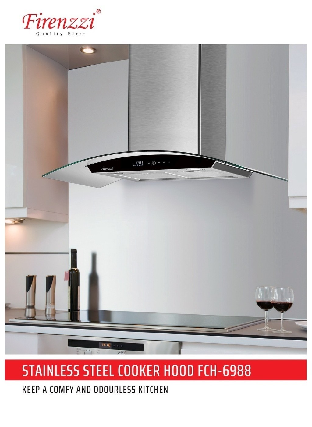 [RM179 Install] Firenzzi 90cm FCH-6988 1850m3/hrs Auto Clean Touch ...