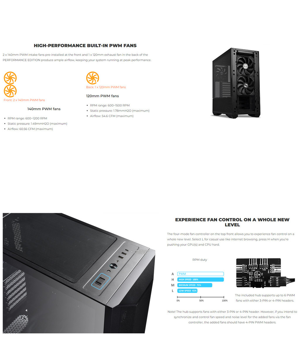 LIAN LI LANCOOL II MESH Performance TG ATX Chassis - Black # LANCOOL-II ...