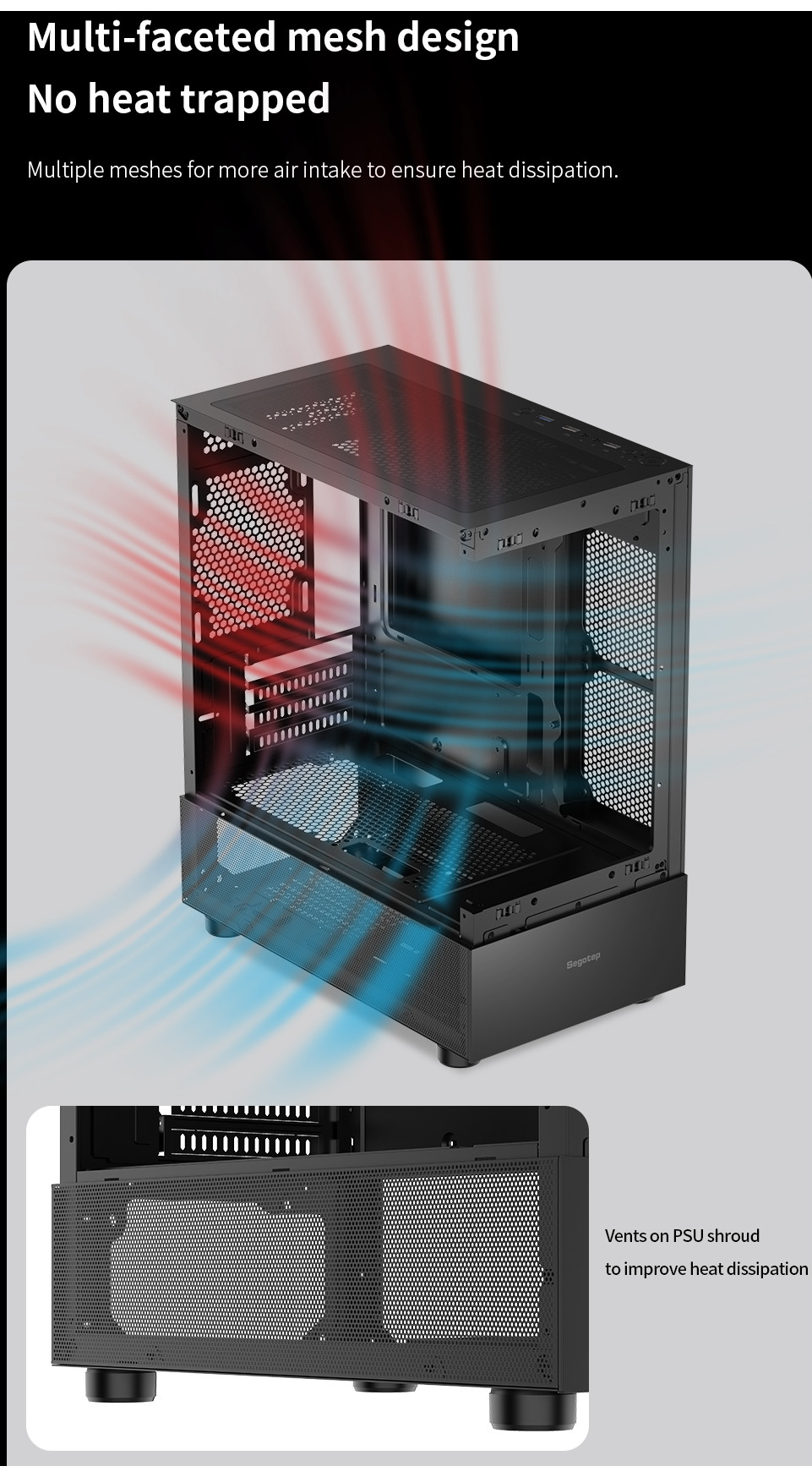 Segotep Endura 240S ARGB TG mATX Chassis - Black / White | Shopee Malaysia