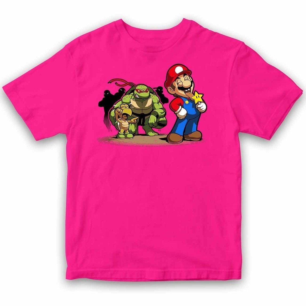 Baju Super Mario Ninja Turtles Kemeja Boy Kanak Cotton Tee Tshirt Dress ...