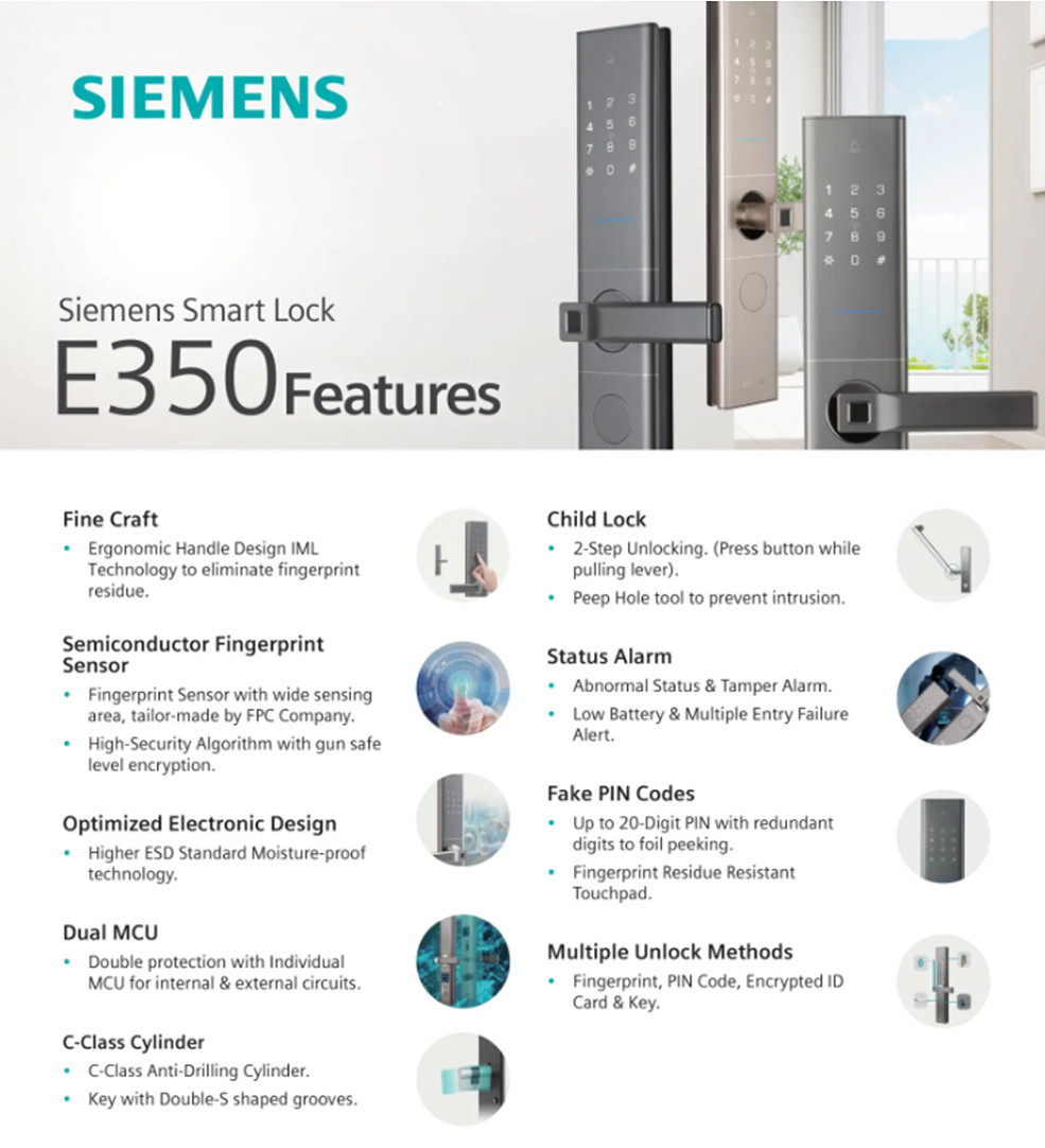 SIEMENS Digital Lock E350 | Shopee Malaysia