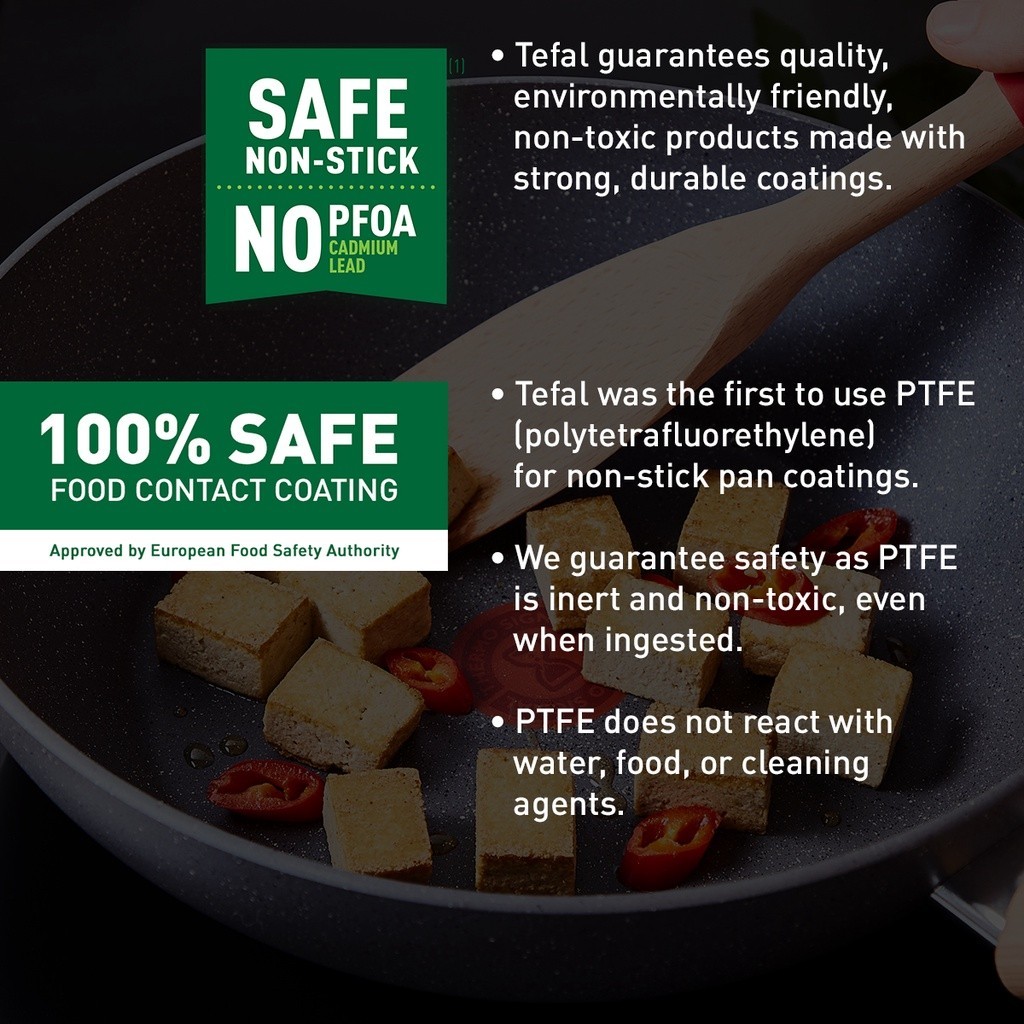 Tefal Natura Wokpan with lid 32cm (Non-stick Cookware, Mineralia Non-stick coating) | Shopee ...