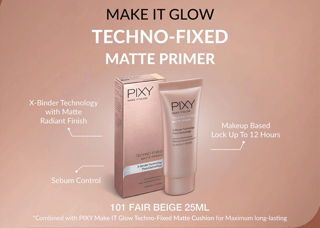 PIXY Make It Glow Techno-Fixed Matte Primer 25ml | Shopee Malaysia