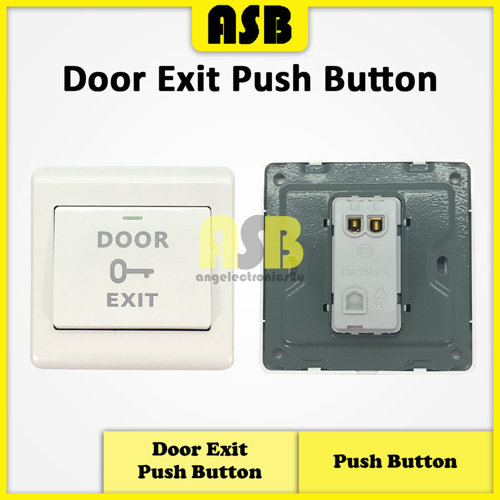 (1pc) Door Exit Door Bell 3x3 Push Button Switch Door Exit Doorbell ...
