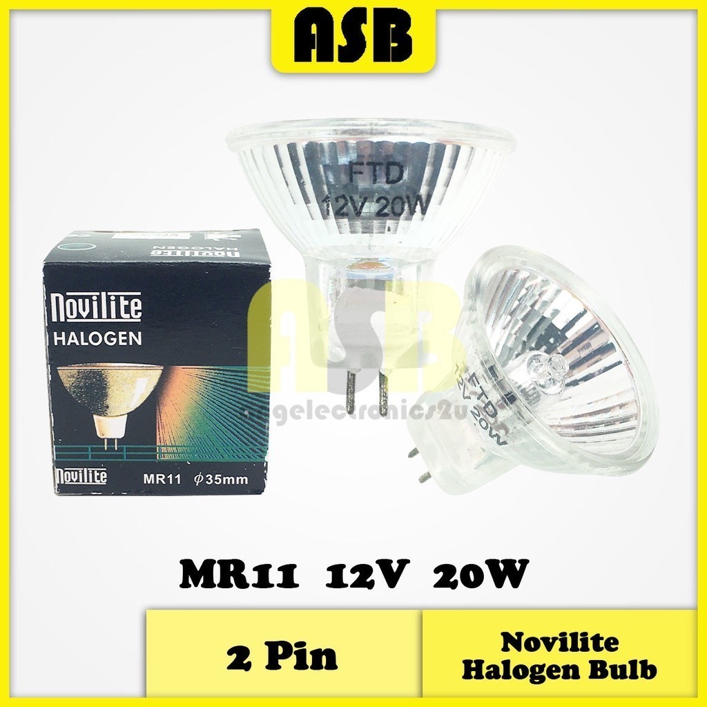 (1pc) Novilite Halogen Bulb 2 Pin ( 12V ) | Shopee Malaysia