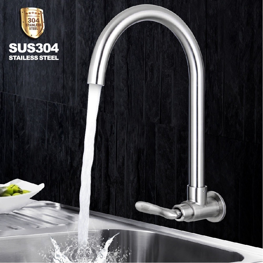 MCPRO Stainless Steel SUS304 Kitchen Extra Big SINK PILLAR TAP SS700/WALL TAP SS701/L SHAPE ...