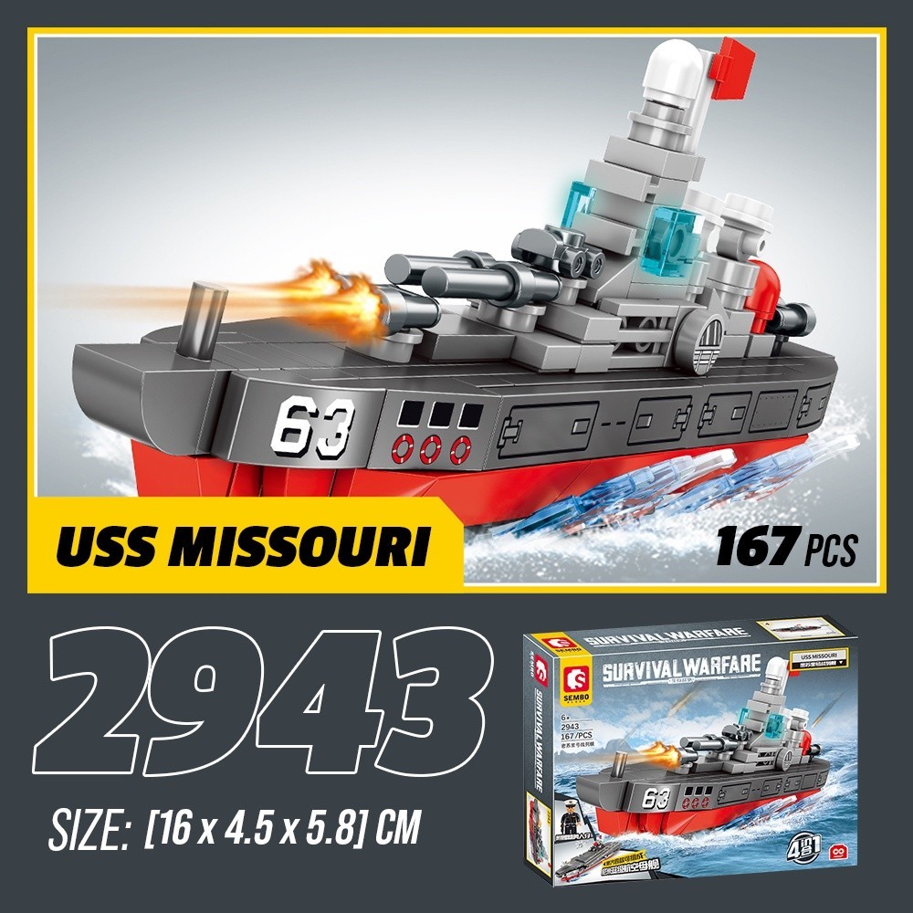 [4 IN 1] Sembo Block 2940-2943 Survival Warfare Series Aircraft Jet ...