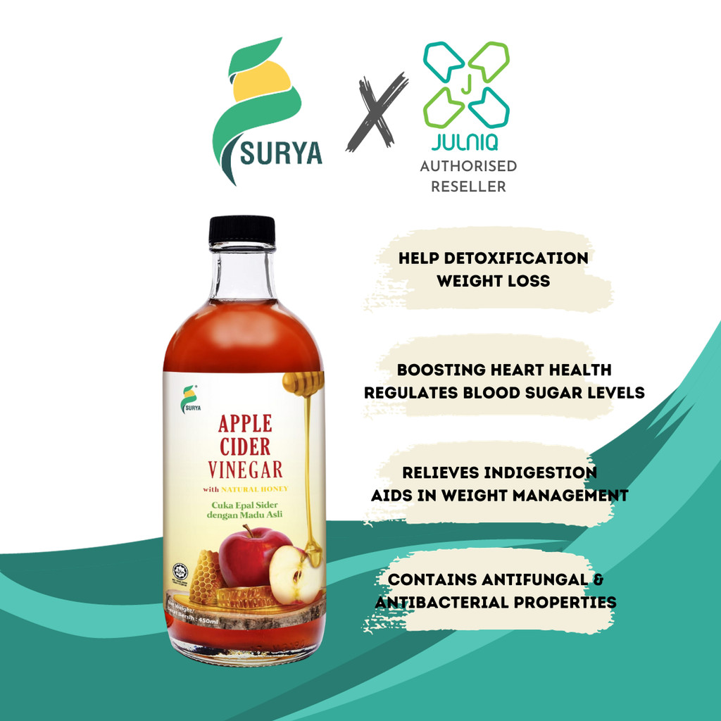 [EXPIRY 2025/2026] SURYA Apple / Pomegranate / Guava Cider Vinegar 450ml | Shopee Malaysia