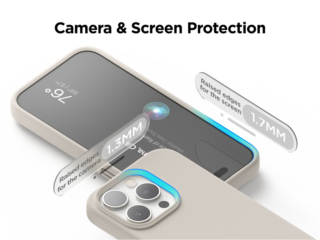 elago iP15 Pro (6.1 inch) Premium Liquid Silicone case Compatible for iPhone 15 Pro Case, 25 ...