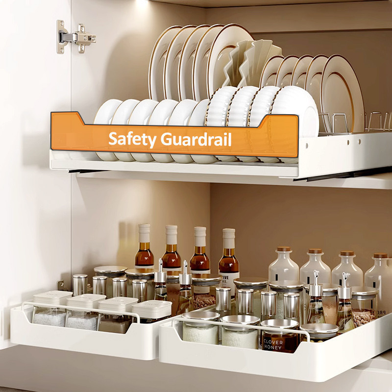 Cambond【304 Stainless Steel】Pull-out Basket for Kitchen Cabinet Dish ...