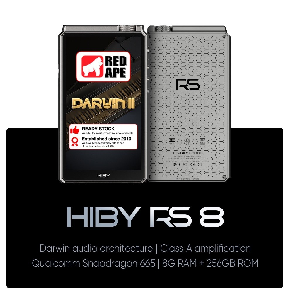 Hiby RS8, Digital Audio Player: R2R Flagship Android Music Player 2022 ...
