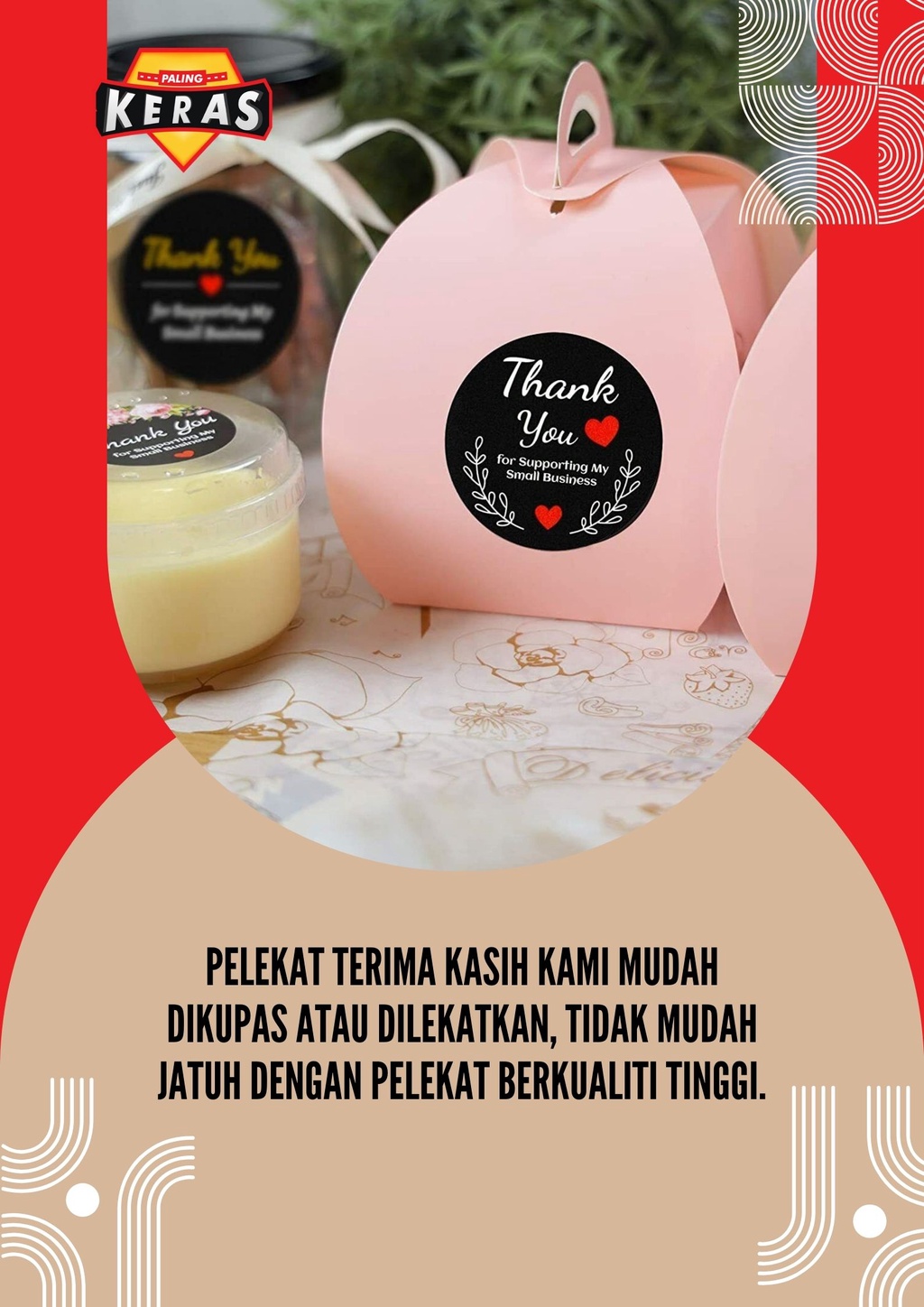 500PCS/Roll Thank You Stickers Envelope Seals 50 Designs Round Heart ...