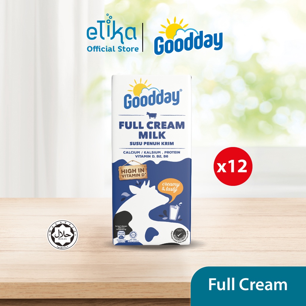 Goodday UHT - Chocolate/Strawberry/Full Cream/Low Fat Milk (1L x 12 ...