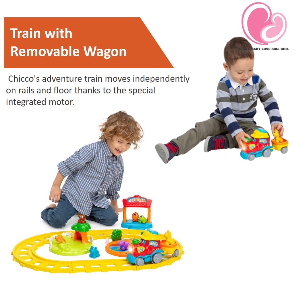 Chicco Adventure Train Playset 1-4 years old | Shopee Malaysia