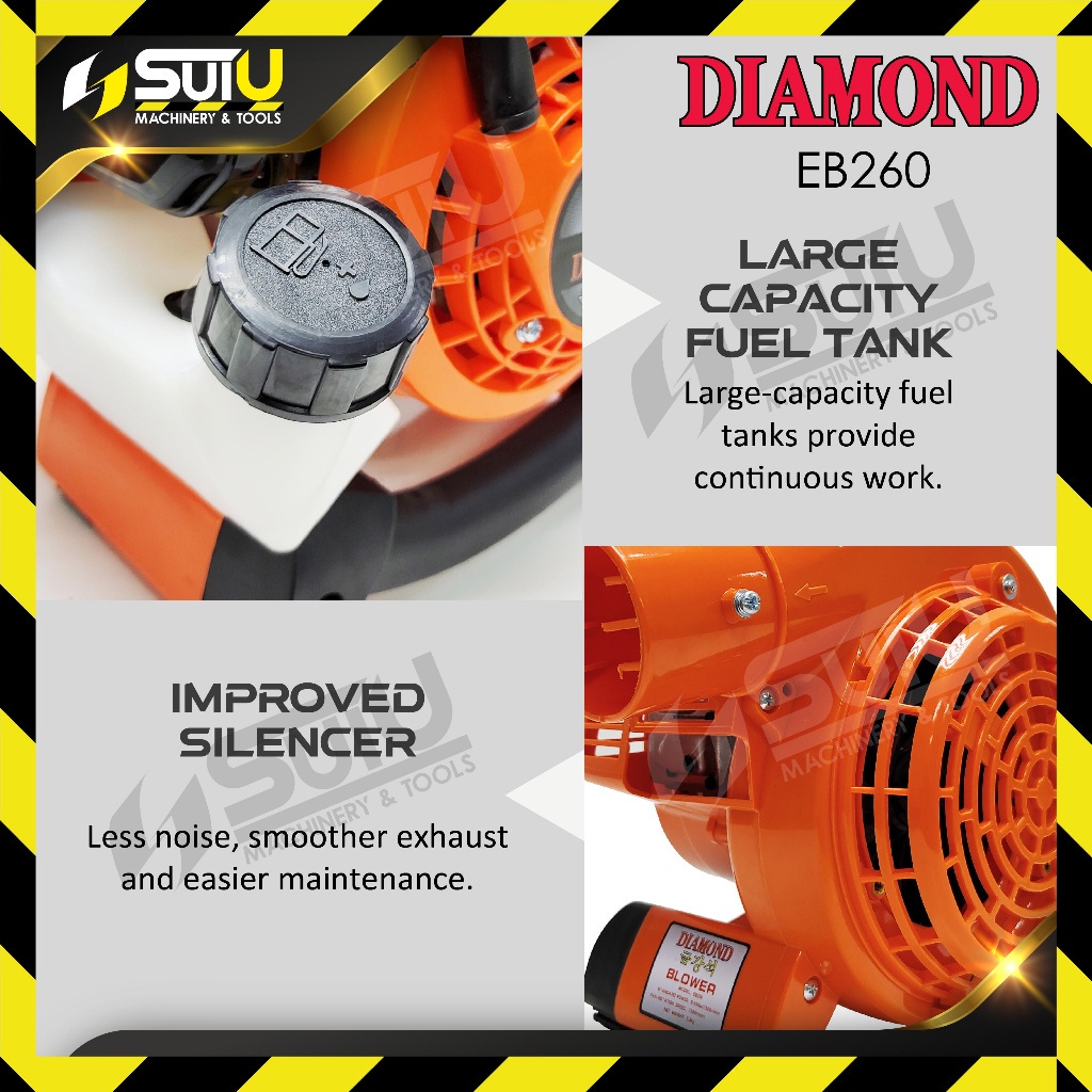 DIAMOND EB260 26CC Gasoline Hand Held Blower 0.65kW 7500RPM | Shopee ...