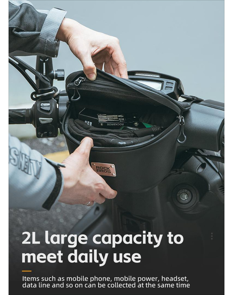 ROCKBROS Motorcycle Bag Box Motor Front 6.2 Inches Sensitive Touch ...