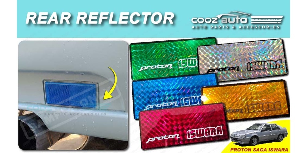 Proton Saga Iswara Saga Old Saga LMST Car Rear Bumper Reflector Colour ...