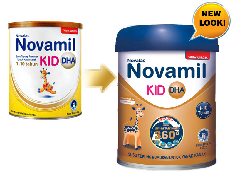 Novamil kid DHA (1-10 tahun) 800g | Shopee Malaysia