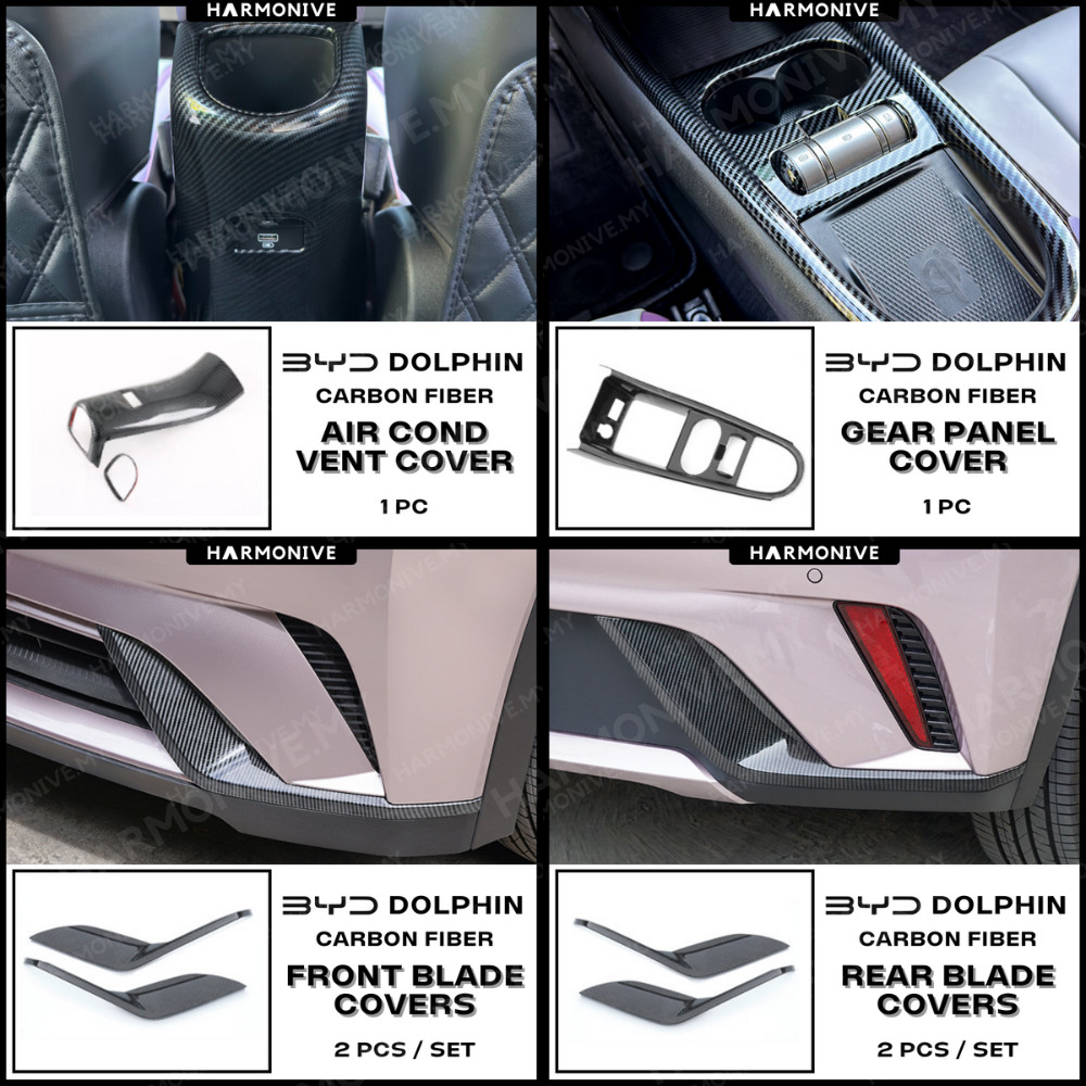 BYD Dolphin Interior Carbon Fiber Side Mirror Door Handle Steering ...