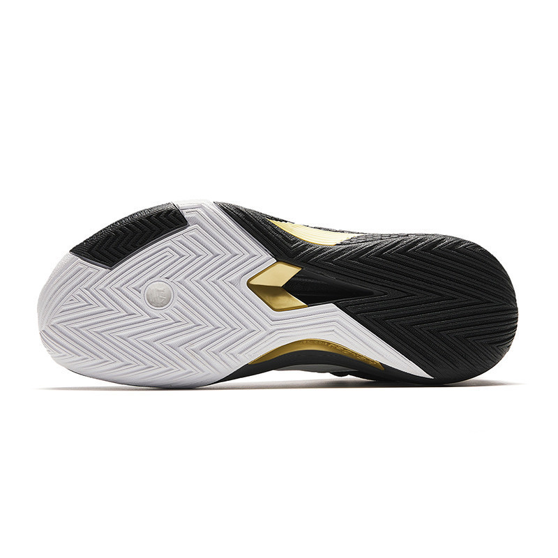 ANTA Men Flash Battle 5 Basketball Shoes 812341113-1 White/Black/Golden ...