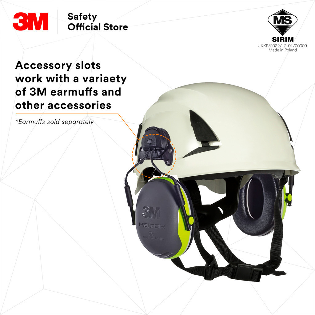3M™ DOSH SIRIM SecureFit X5500NVE-CE Series Safety Helmet/ EN397 ...