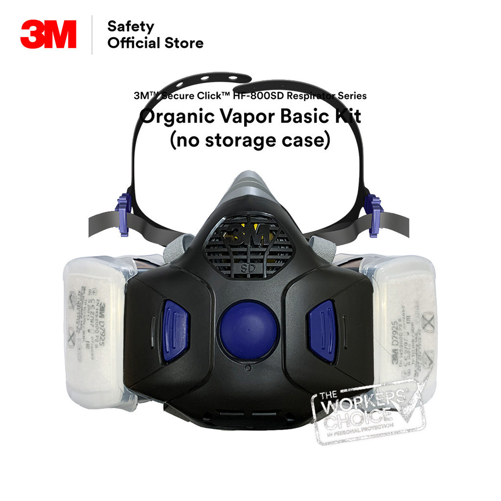 {VALUE DEAL} 3M™ Secure Click Professional Painter Respirator Set HF ...
