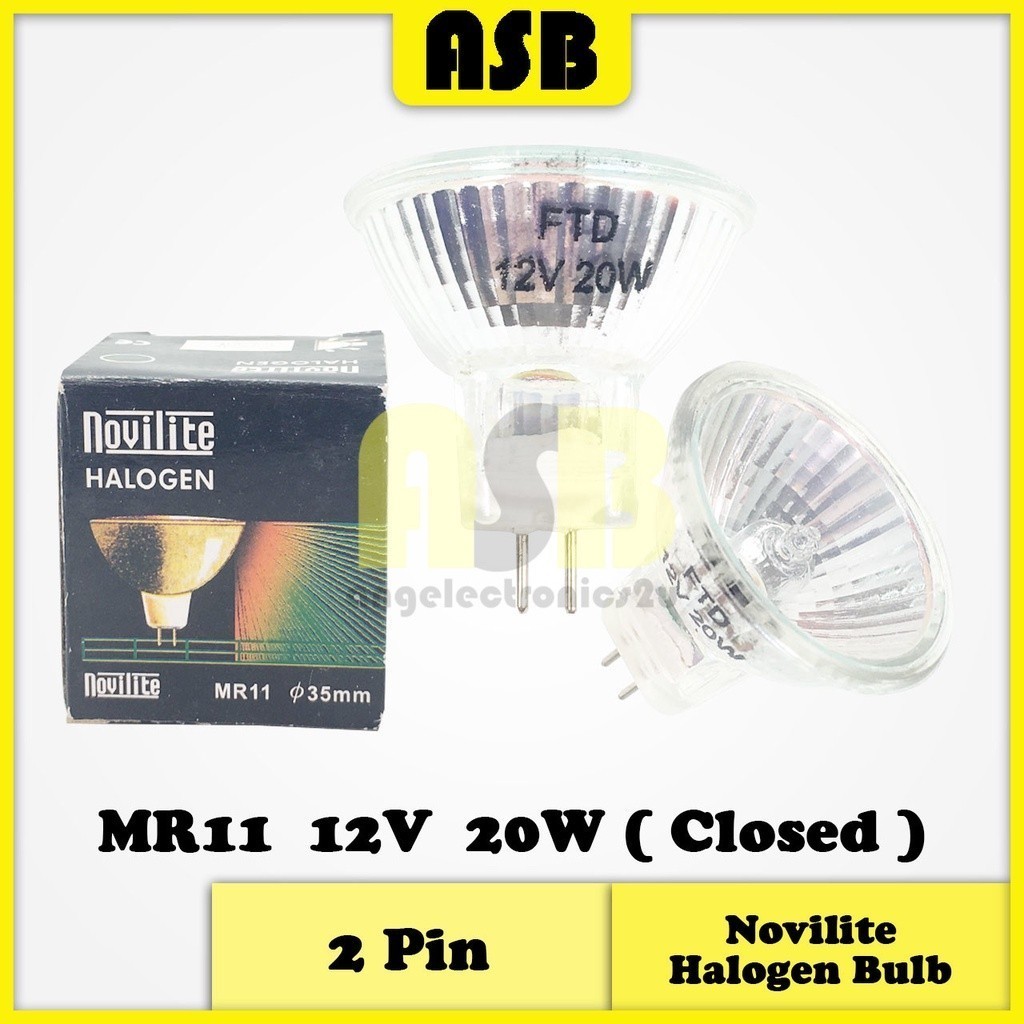 (1pc) Novilite Halogen Bulb 2 Pin ( 12V ) | Shopee Malaysia