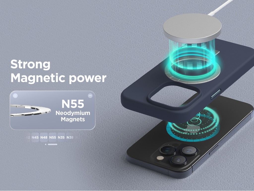 elago iP15 Pro & Pro Max Magnetic Silicone Case Compatible with iPhone ...