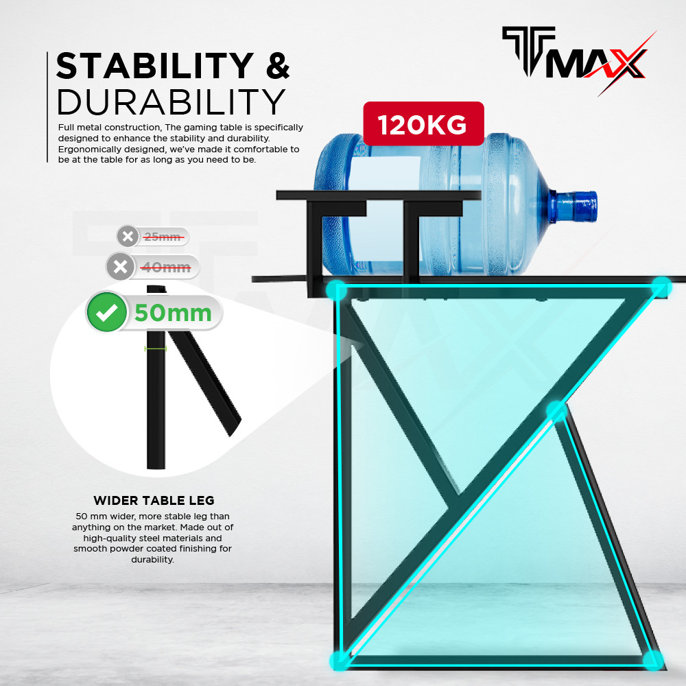 TMAX L180cm X-Shaped Anchor Desk Streamer Table Gaming Table Gaming ...