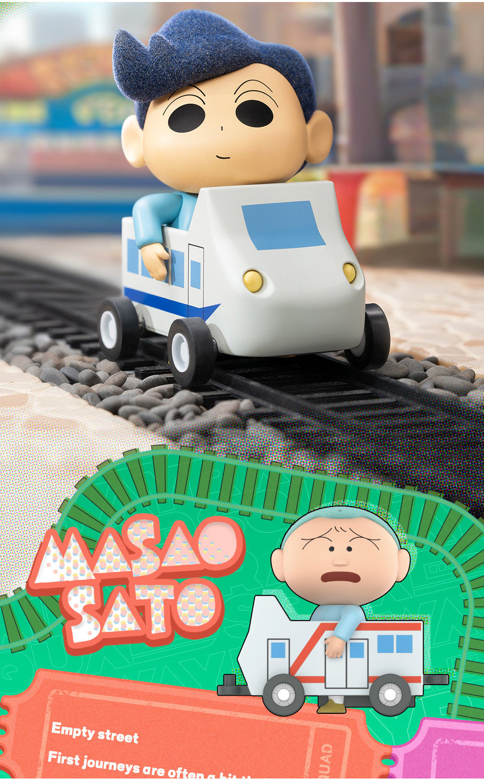 52TOYS Crayon Shinchan Railway Squad Series Blind Box Figure Toy ...