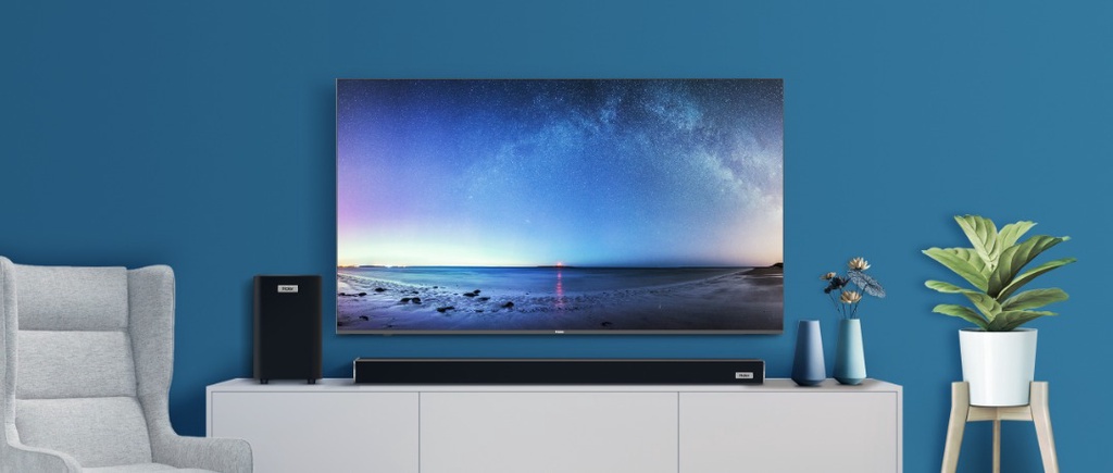Haier 6 Speakers Woofer Sound Bar (60W) / HDMI 2.1 / Bluetooth ...