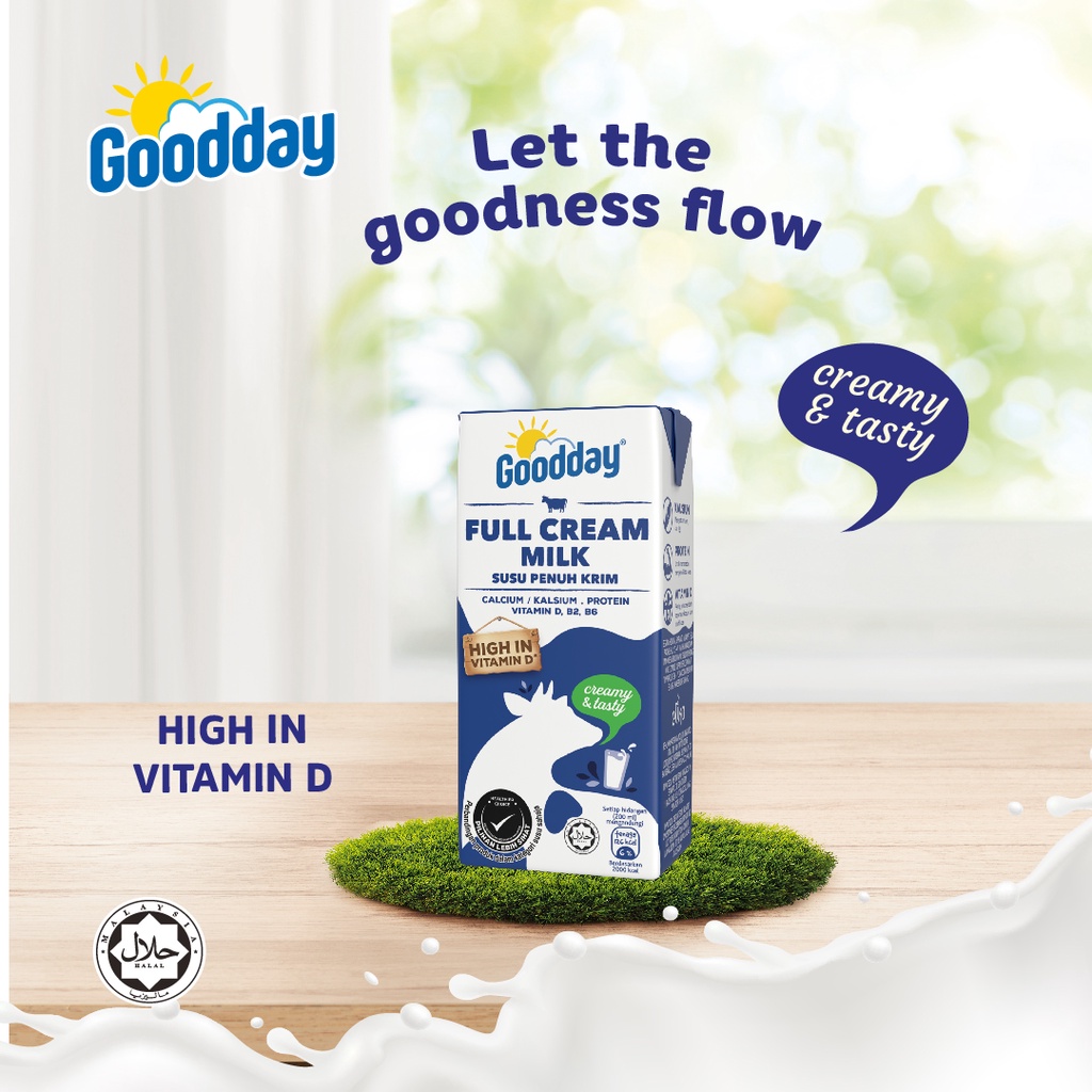 Goodday UHT - Chocolate/Strawberry/Full Cream/Low Fat Milk (200ml x 6 ...