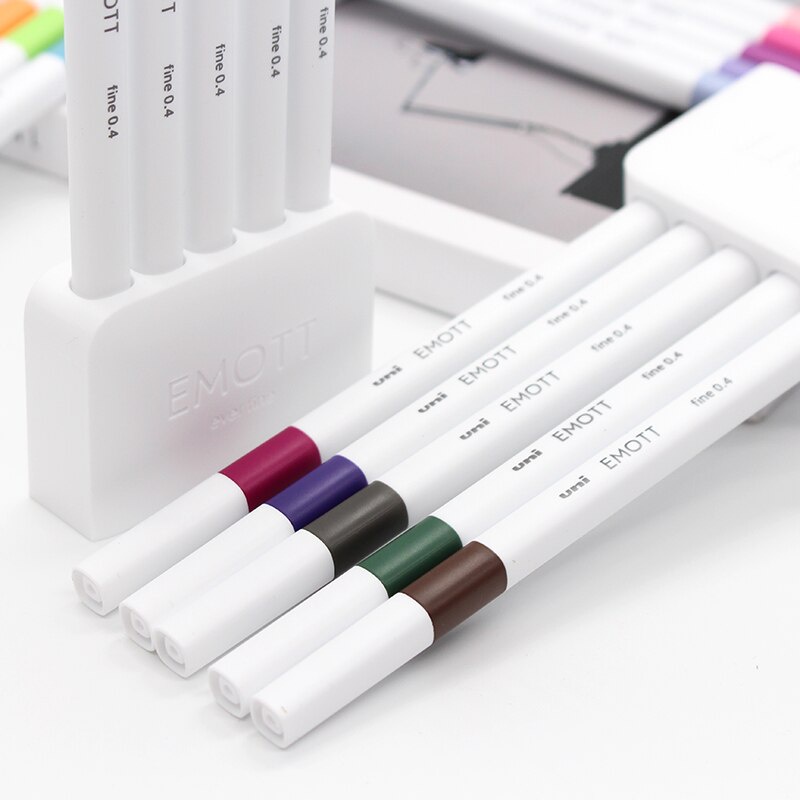 Uni Emott Ever Fine Water Based Pen 5 Colors Set STOCK CLEARANCE ...