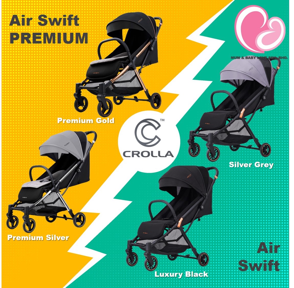 Crolla Air Swift Stroller Baby (Optional: Premium) Auto-Fold Cabin Size ...
