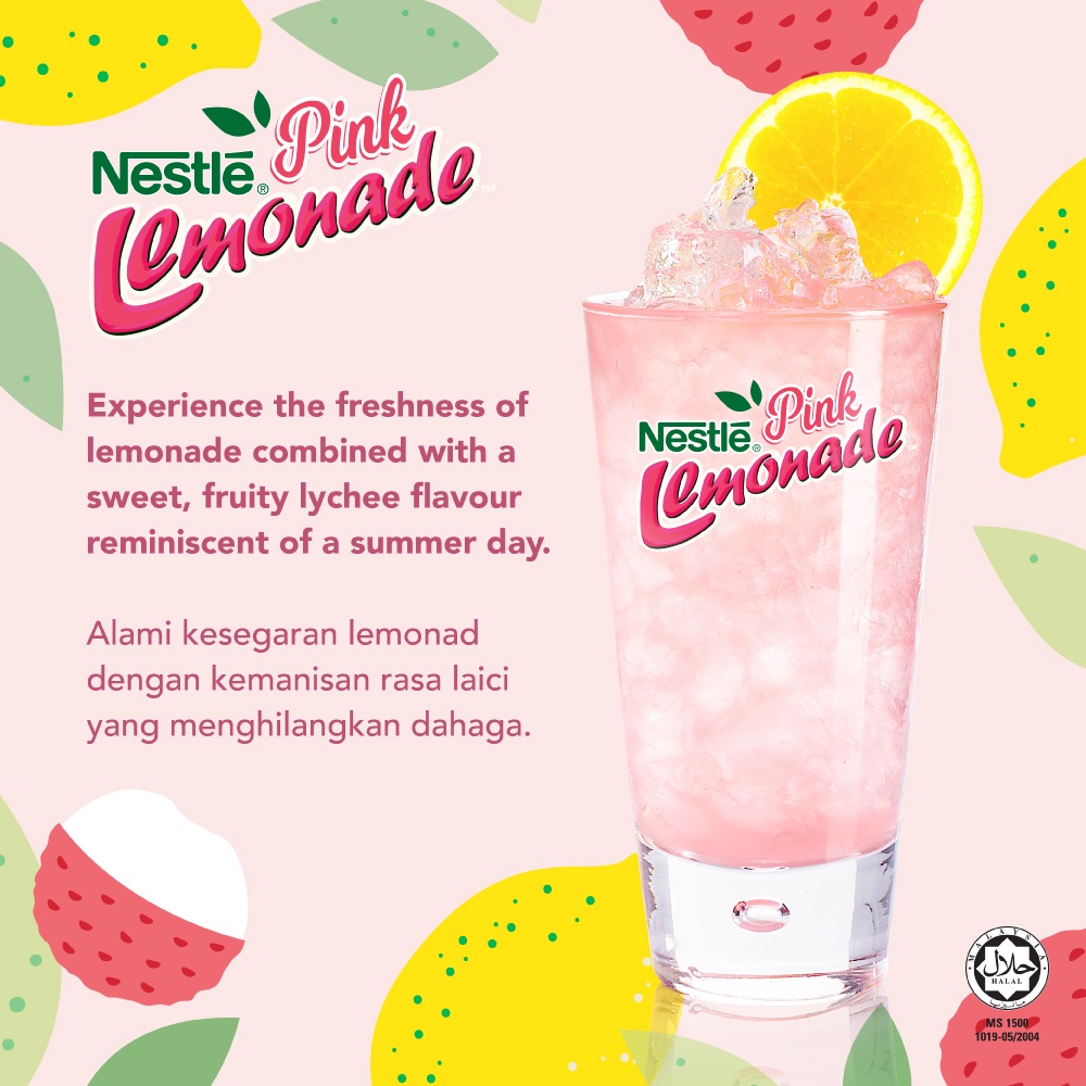 NESTLE Pink Lemonade Jus Lemon & Laici - 200g | Shopee Malaysia