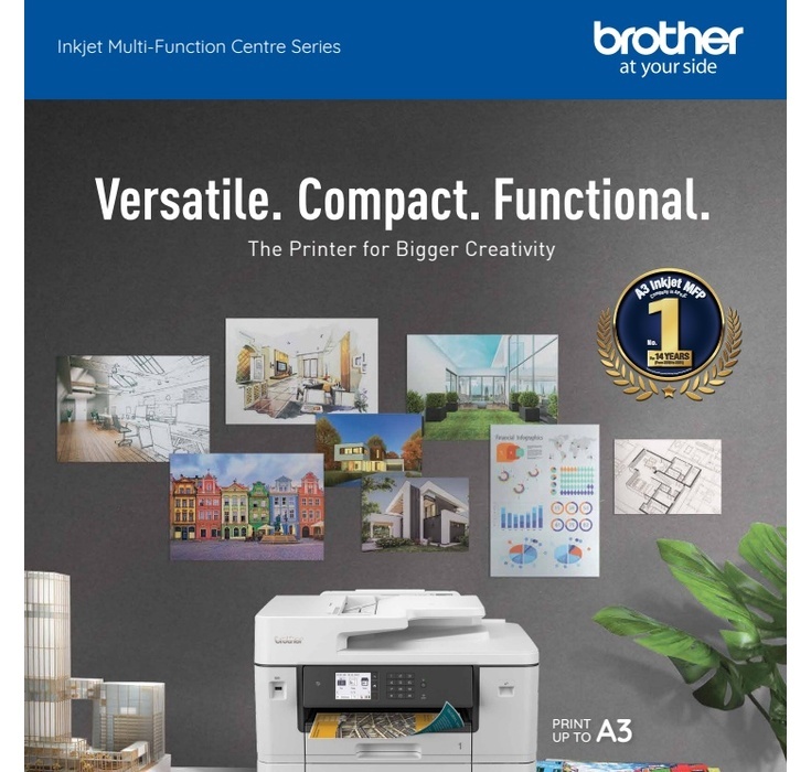 Brother MFC-J2740dw All In One Wireless A3 Color Printer / Print Scan ...