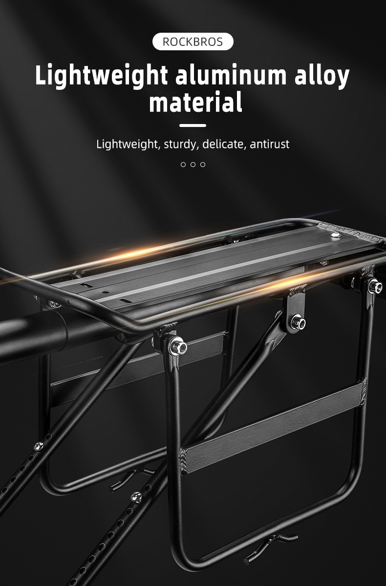 ROCKBROS Bicycle Cargo Rack Rear Bike Pannier Rack Quick Release MTB ...