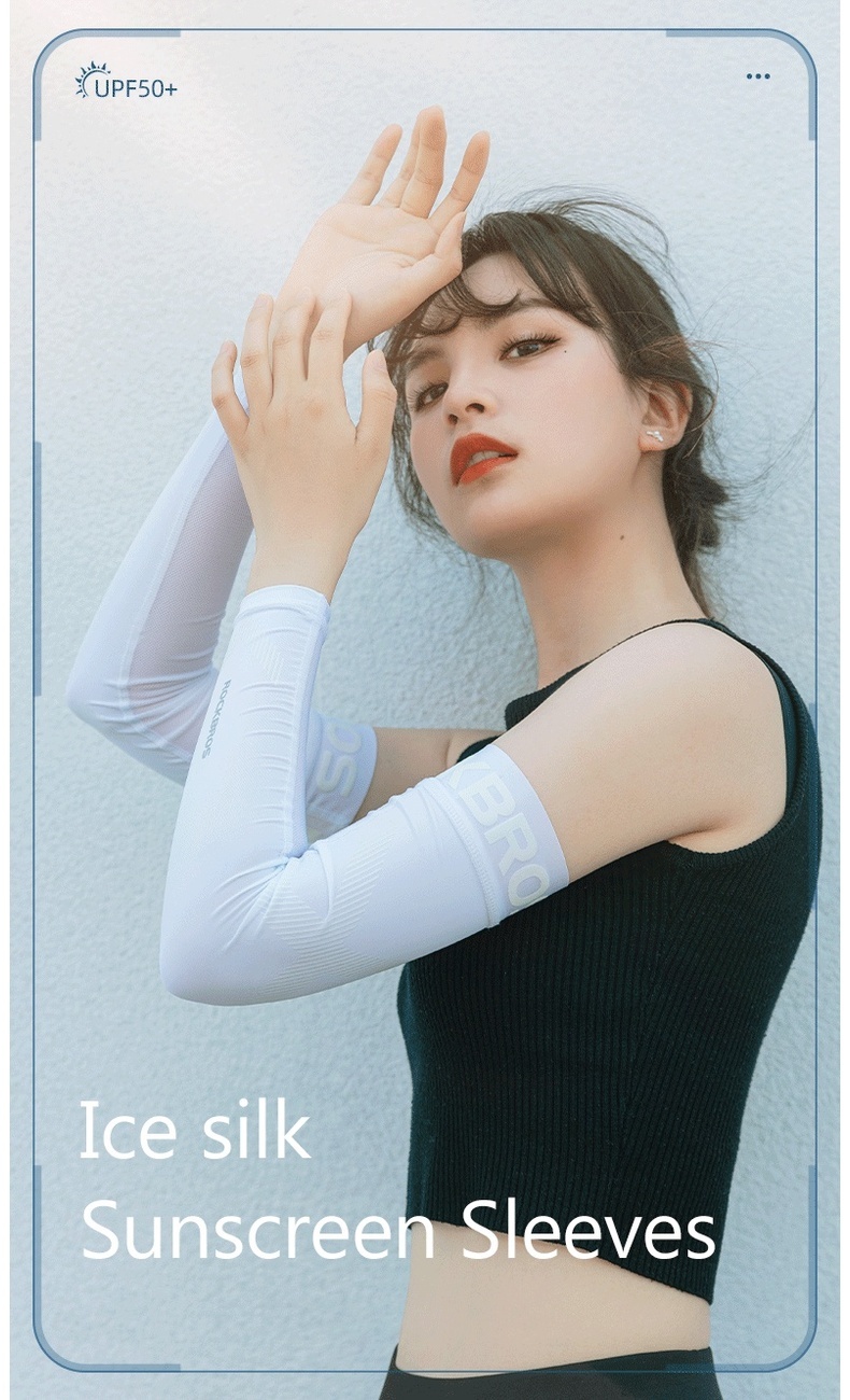 ROCKBROS Sunscreen Sleeves Ice Silk Summer Arm Cover Men's And Women's ...